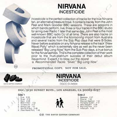 Incesticide Liner Notes